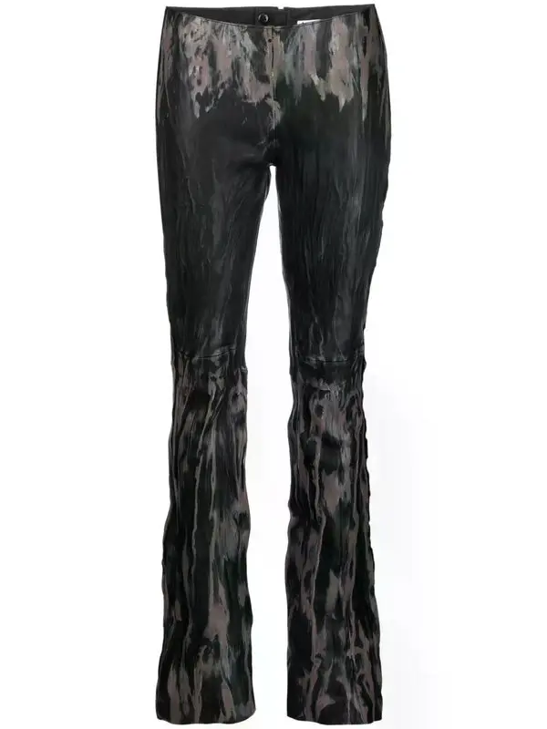 Acne Studios Faded-effect Flared Trousers
