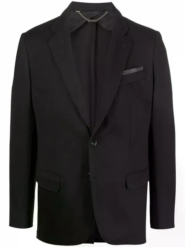 BILLIONAIRE Embossed-logo Single-breasted Blazer