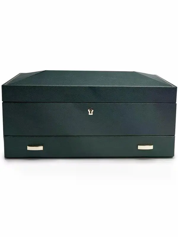 Wolf 10 Piece Watch Box - Green