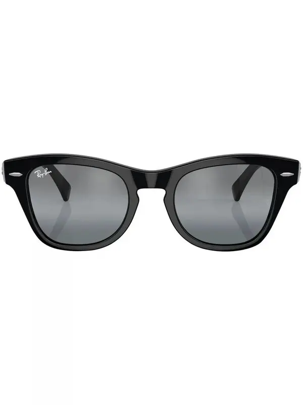 Ray-ban Square-frame Mirrored Sunglasses - Black