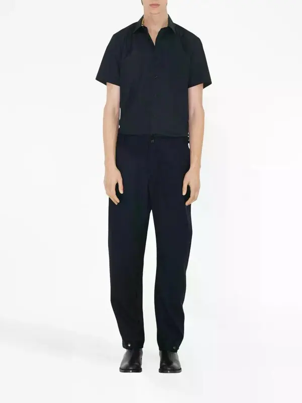Burberry Logo-embroidered Cotton Shirt