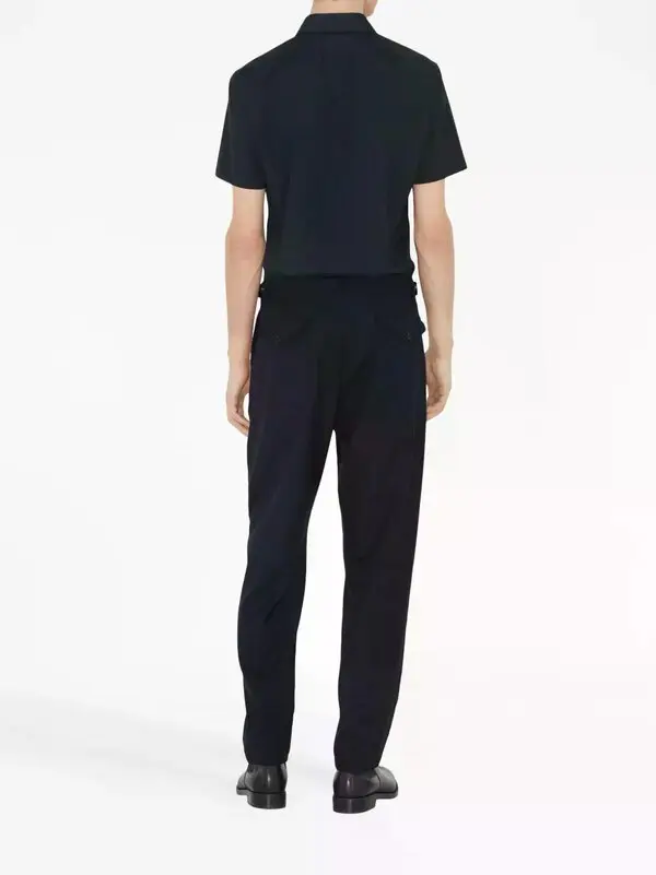 Burberry Logo-embroidered Cotton Shirt