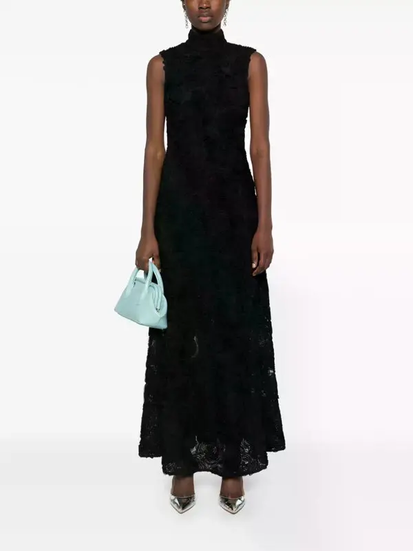ROTATE BY BIRGER CHRISTENSEN Flower-mesh Maxi Dress