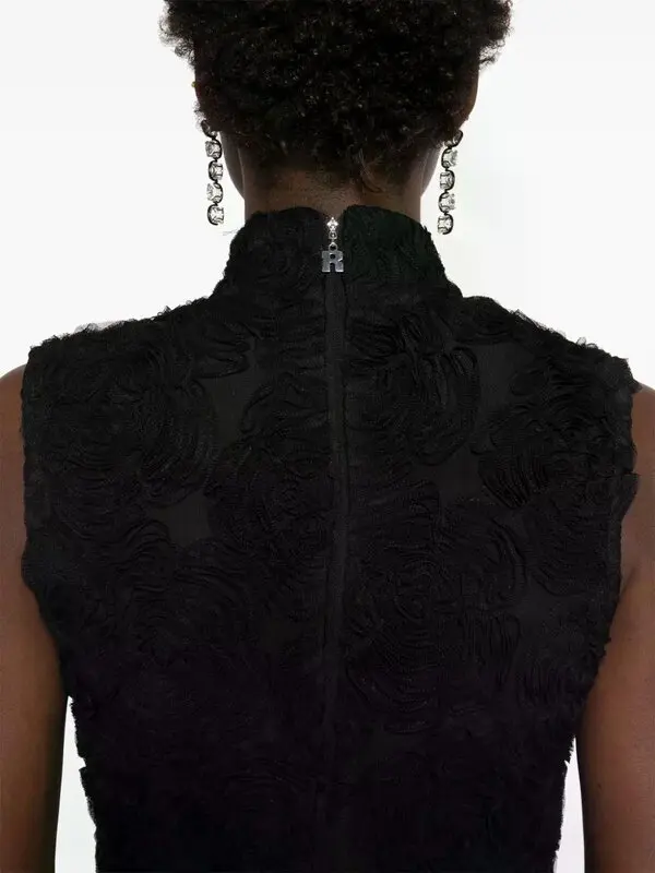 ROTATE BY BIRGER CHRISTENSEN Flower-mesh Maxi Dress