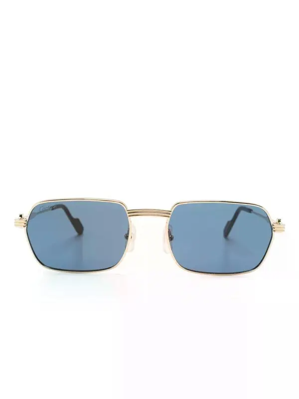 Cartier Rectangle-frame Sunglasses - Gold