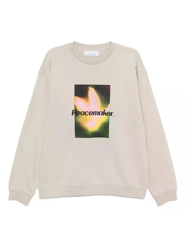 PEACEMAKER OAMC Bird-printed Sweatshirt - Neutrals