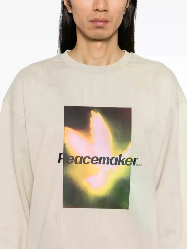 PEACEMAKER OAMC Bird-printed Sweatshirt - Neutrals
