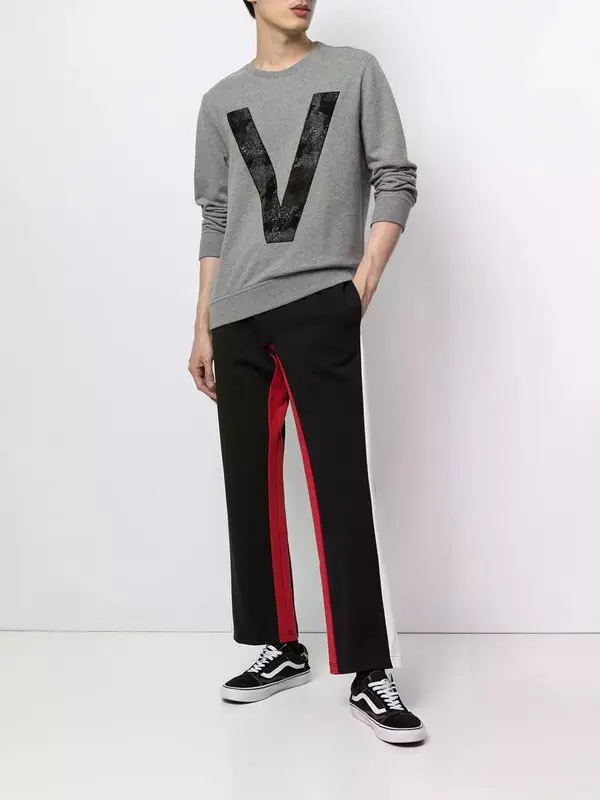 PORTS V Logo-appliqué Sweater