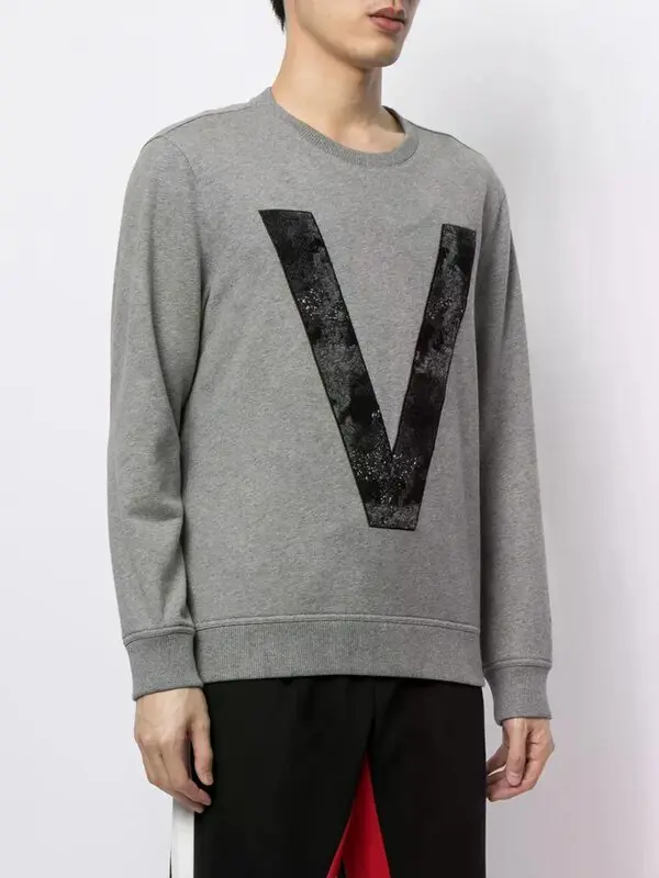 PORTS V Logo-appliqué Sweater