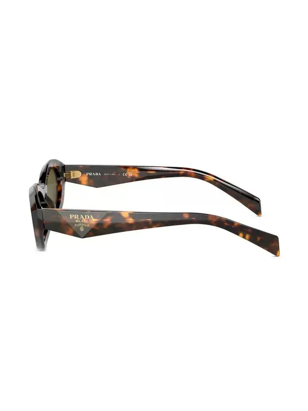 Prada Oval-frame Sunglasses - Green