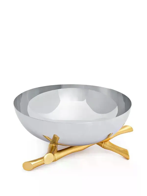 L'Objet Large Bambou Bowl - Metallic