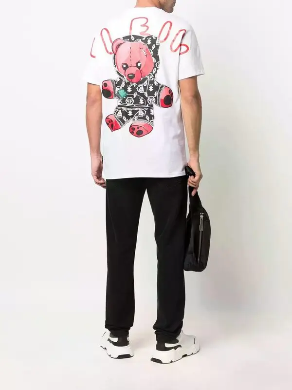 Philipp Plein Cheque-print Round-neck T-shirt