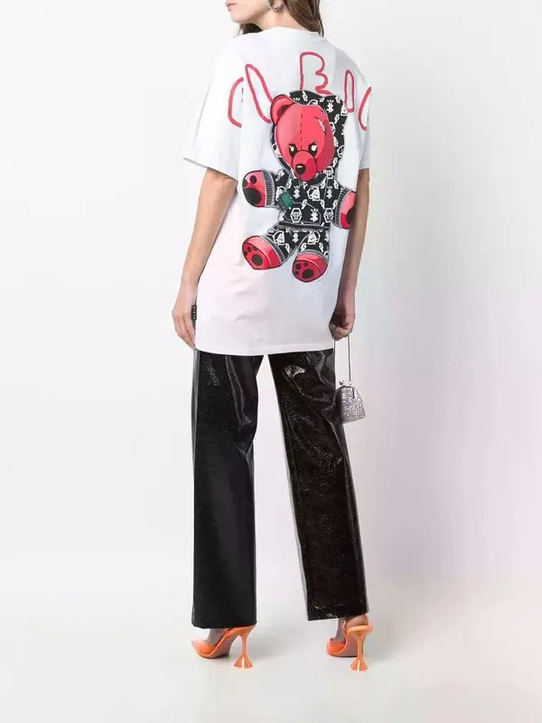 Philipp Plein Cheque-print Round-neck T-shirt