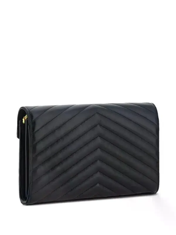 Saint Laurent Cassandre Leather Chain Wallet