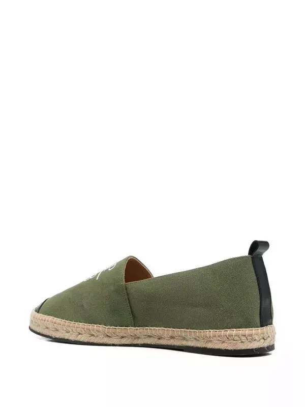 Philipp Plein Logo-print Leather-trim Espadrilles