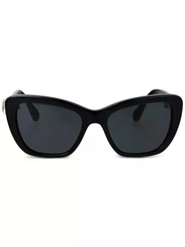 SWAROVSKI Cat-eye Crystal-embellished Sunglasses - Black