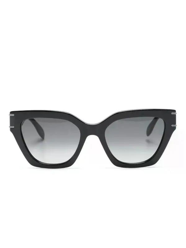 Alexander McQueen Two-tone Cat-eye Sunglasses - Black