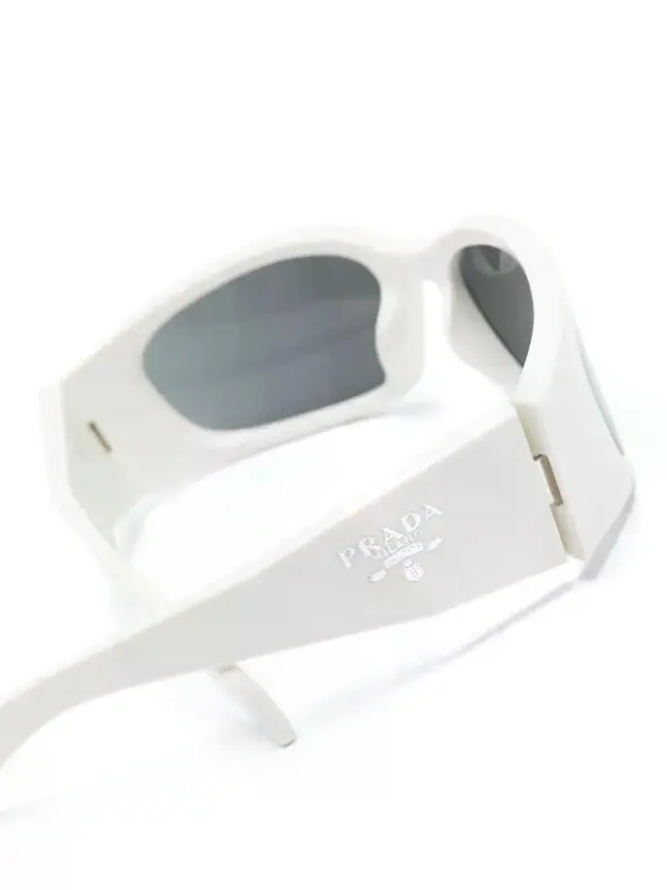 Prada Logo-engraved Biker-style Sunglasses