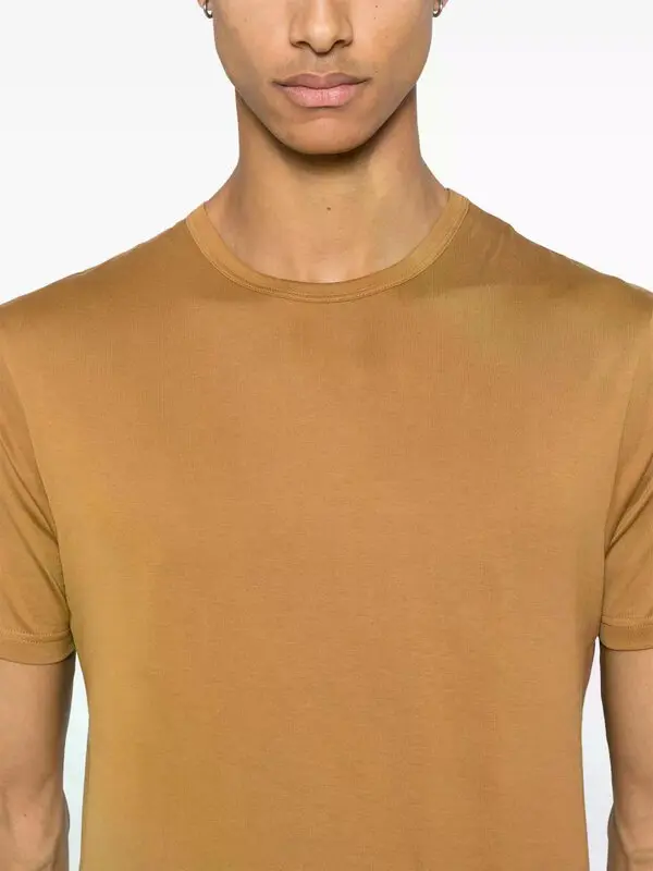 Sunspel Cotton T-shirt - Brown