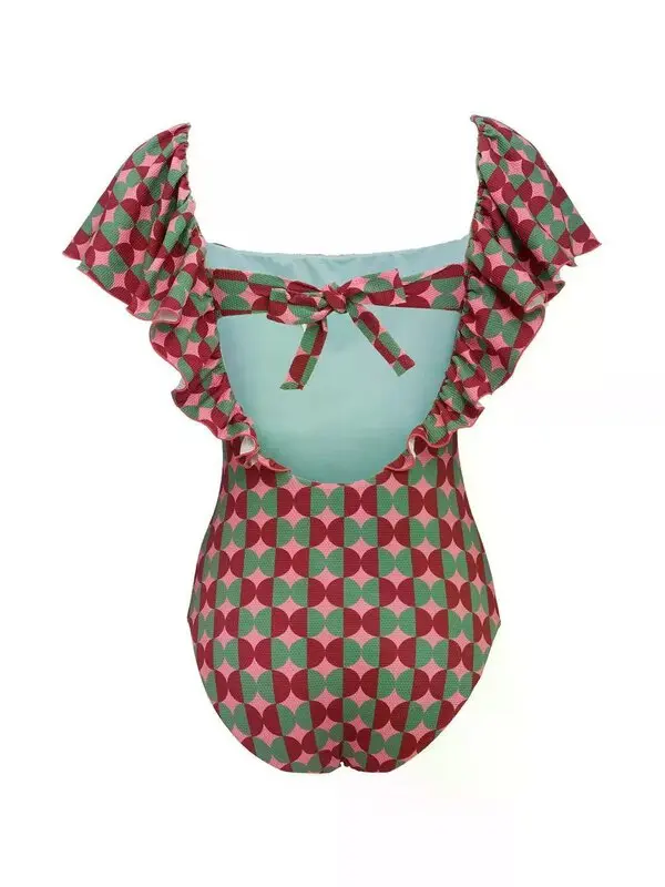 La DoubleJ Scarlett Flutter-sleeve Swimsuit