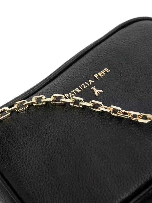 Patrizia Pepe Logo-plaque Leather Crossbody Bag