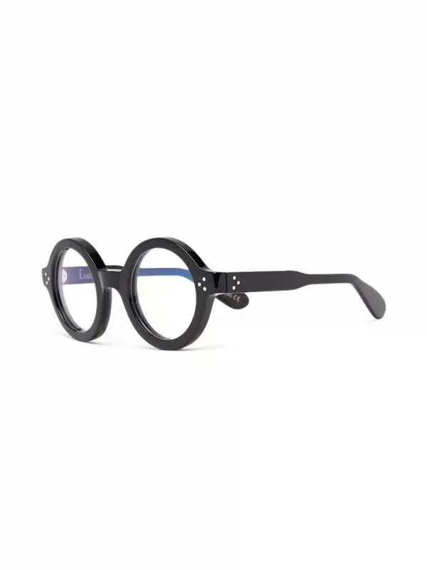 LESCA Round-frame Glasses - Black