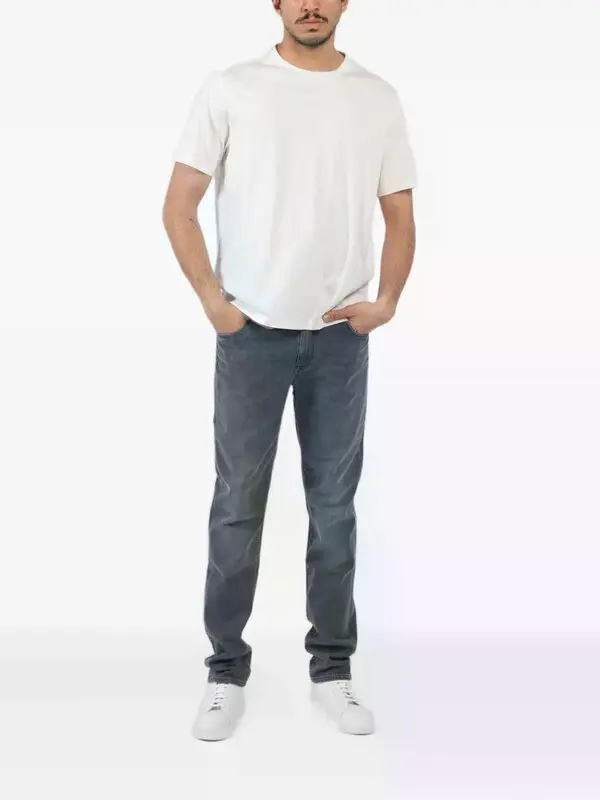 BARMAS Tapered Cotton Jeans - Grey