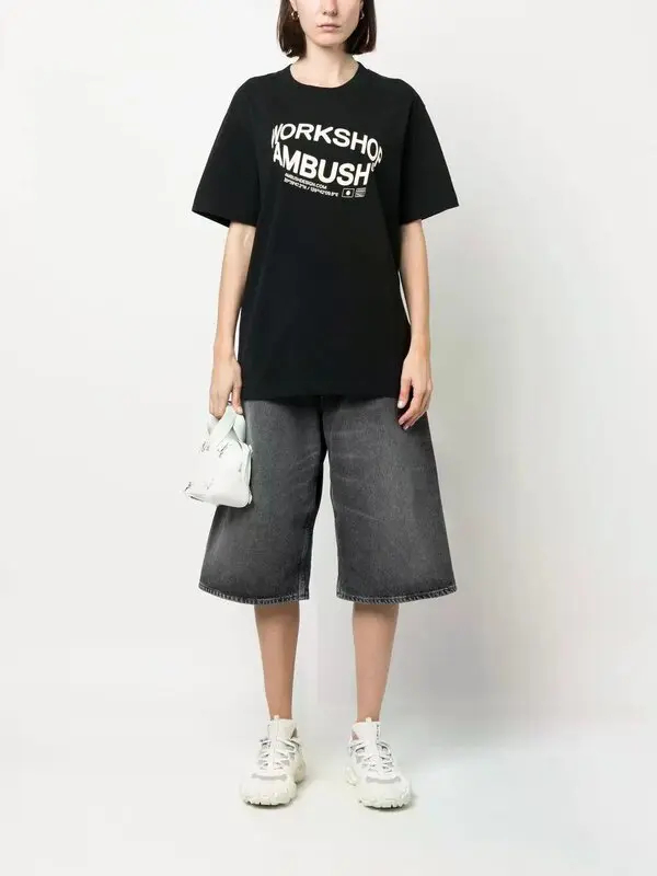 AMBUSH Logo-print T-shirt - Black