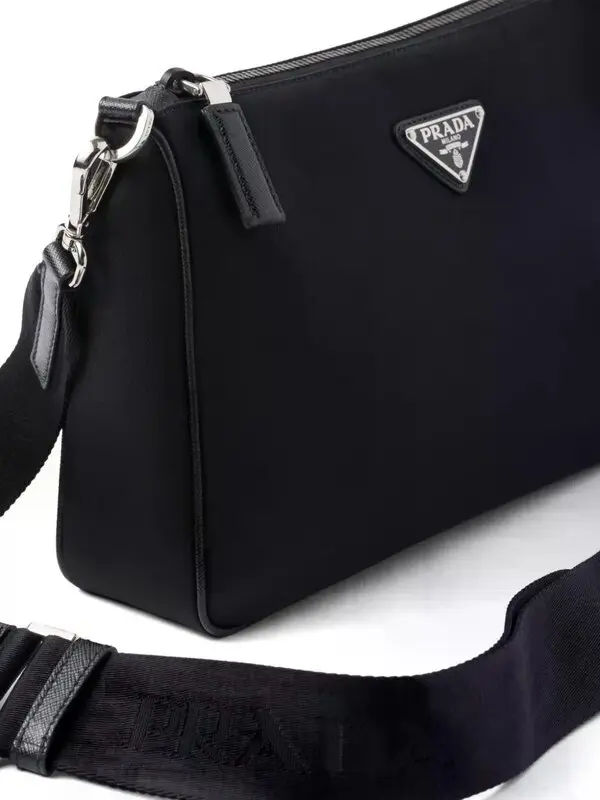 Prada Re-nylon Messenger Bag With Saffiano Leather Trim