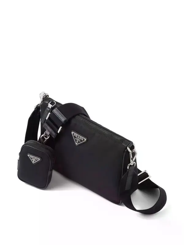 Prada Re-nylon Messenger Bag With Saffiano Leather Trim