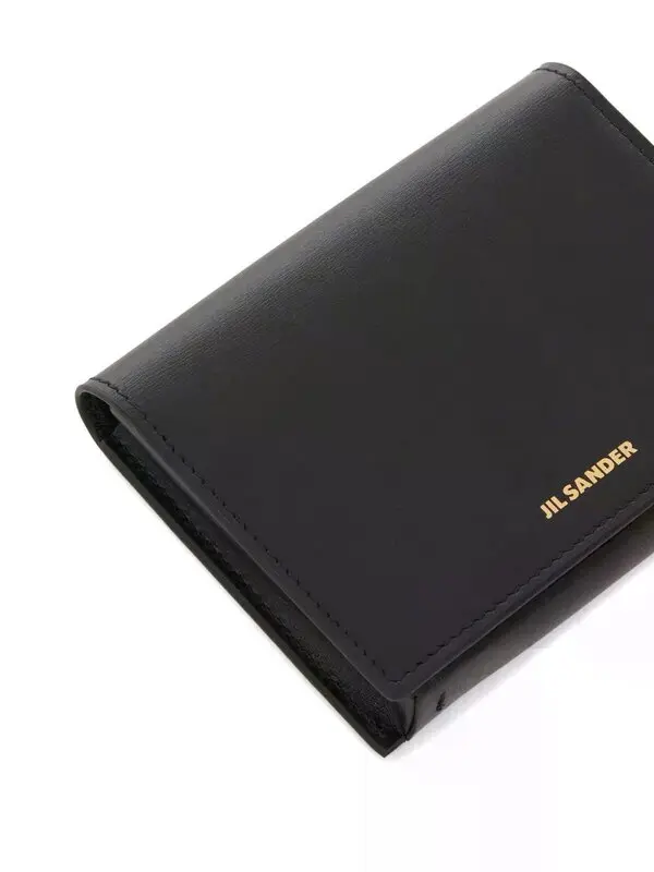 JIL SANDER Logo-stamp Leather Card Holder