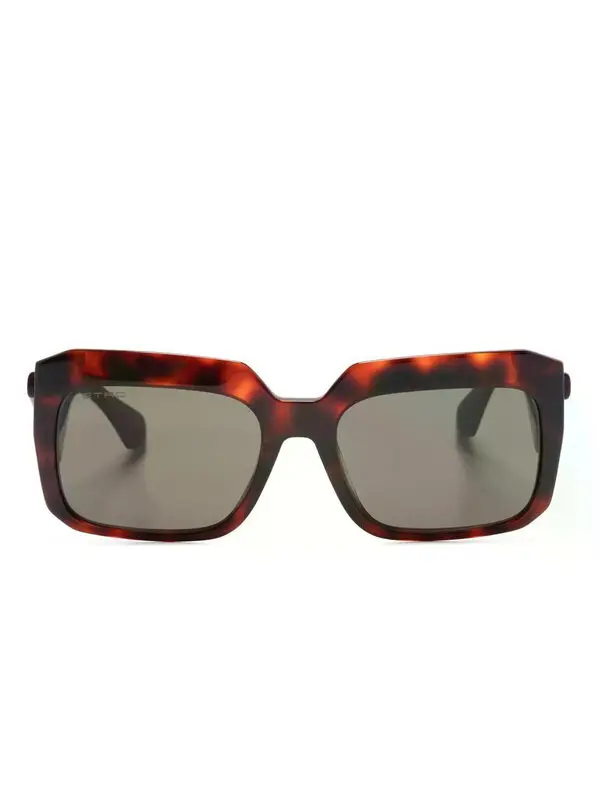 Etro Rectangle-frame Sunglasses - Brown