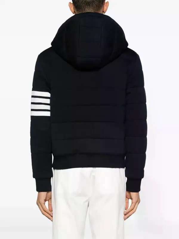Thom Browne 4-bar Stripe Hooded Jacket - Blue