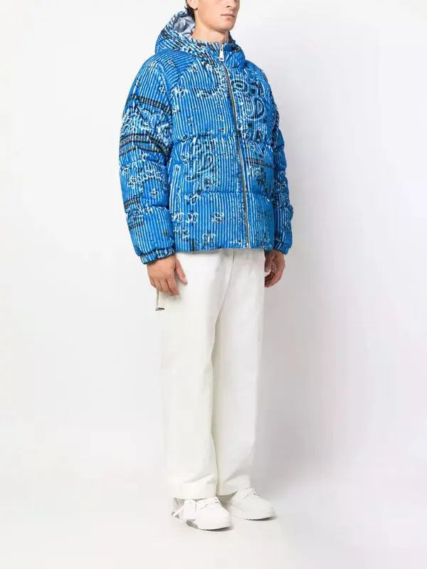 Khrisjoy Paisley-print Corduroy Padded Jacket