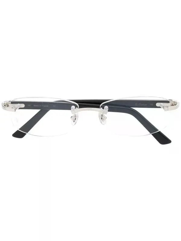 Cartier Rectangular-frame Glasses - Black