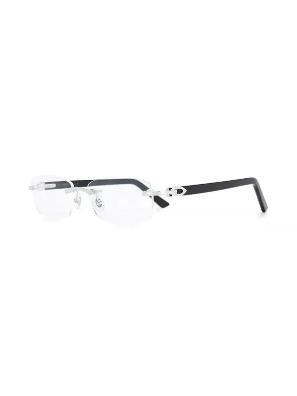 Cartier Rectangular-frame Glasses - Black