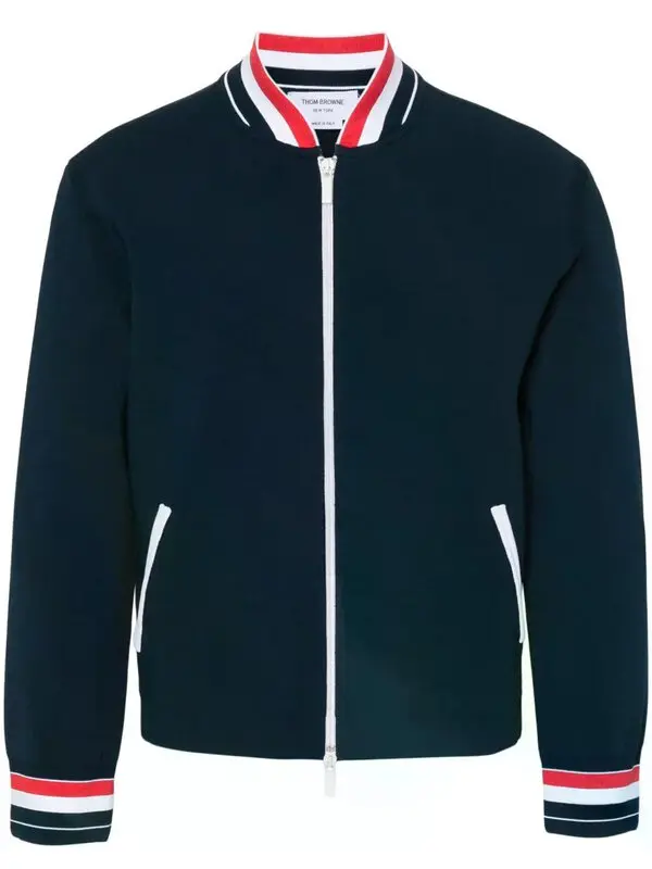 Thom Browne Rwb-stripe Bomber Jacket