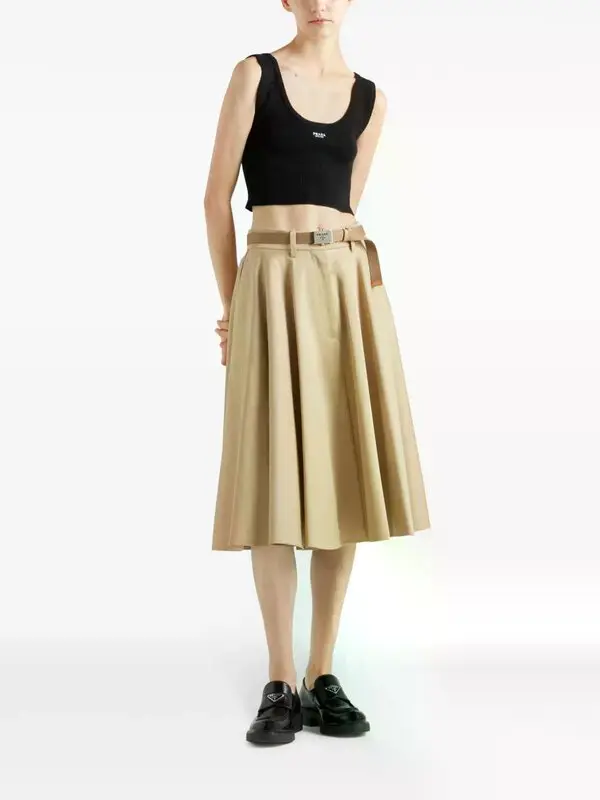 Prada Chino Midi Skirt