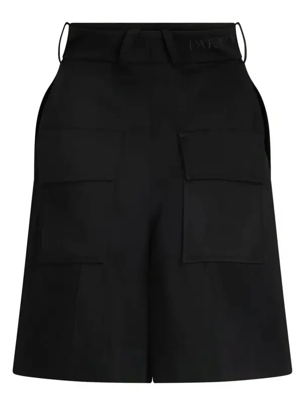 PATOU Gabardine Bermuda Shorts - Black