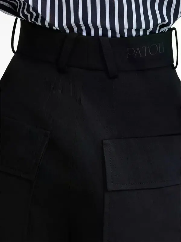 PATOU Gabardine Bermuda Shorts - Black