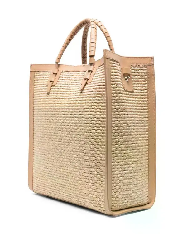 Casadei Beaurivage Raffia Tote Bag