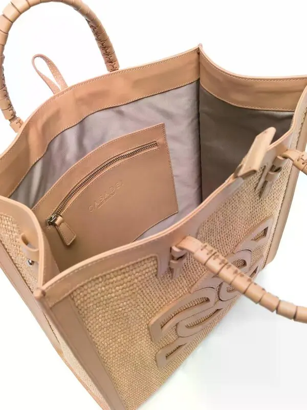Casadei Beaurivage Raffia Tote Bag