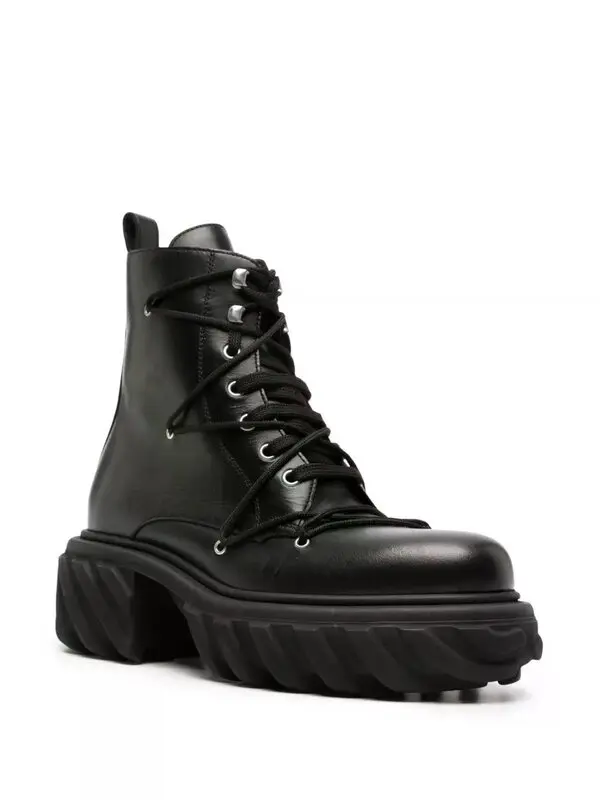 Off-White Tractor Motor Leather Boots