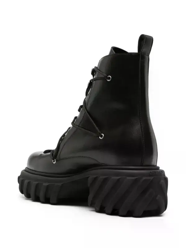 Off-White Tractor Motor Leather Boots