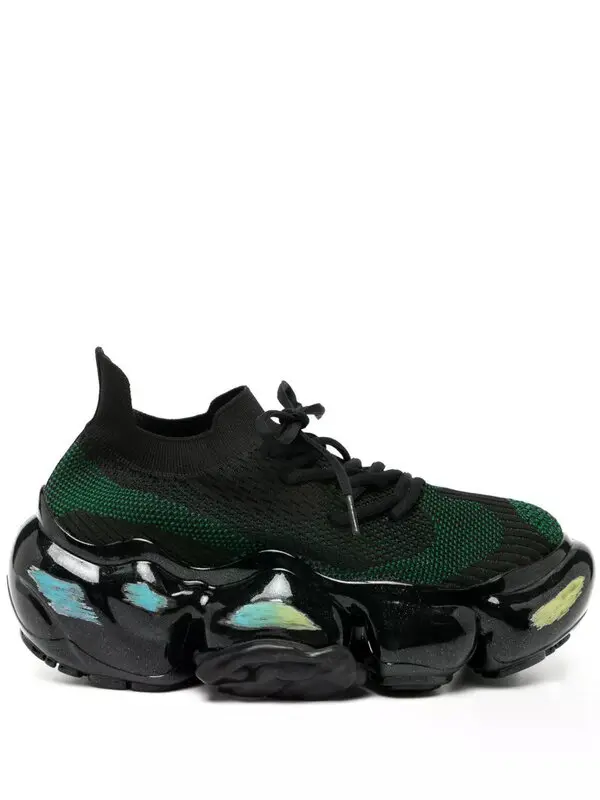GROUNDS Moopie Chrome Scratch Sneakers