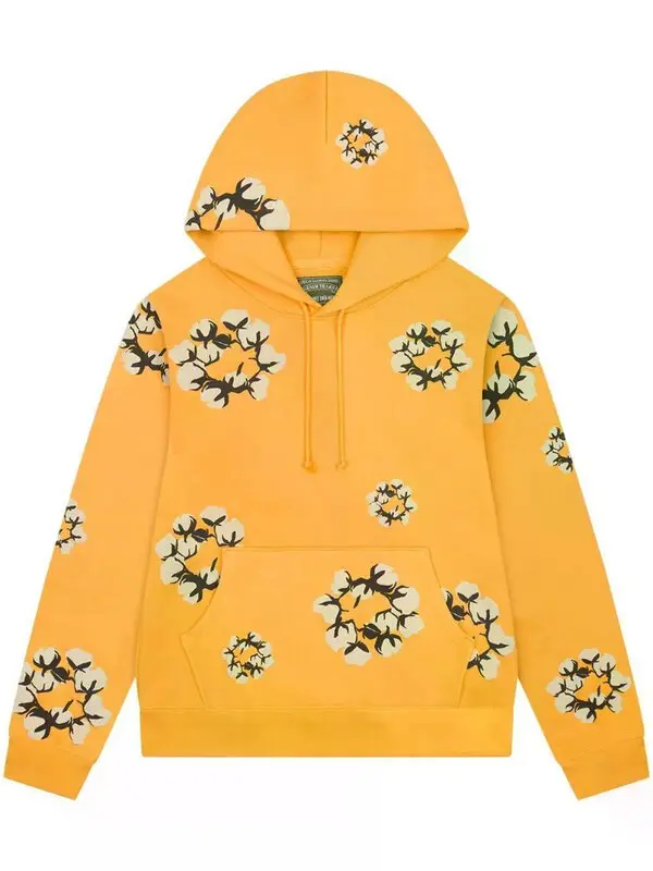 DENIM TEARS Cactus Tears Wreath Hoodie - Yellow