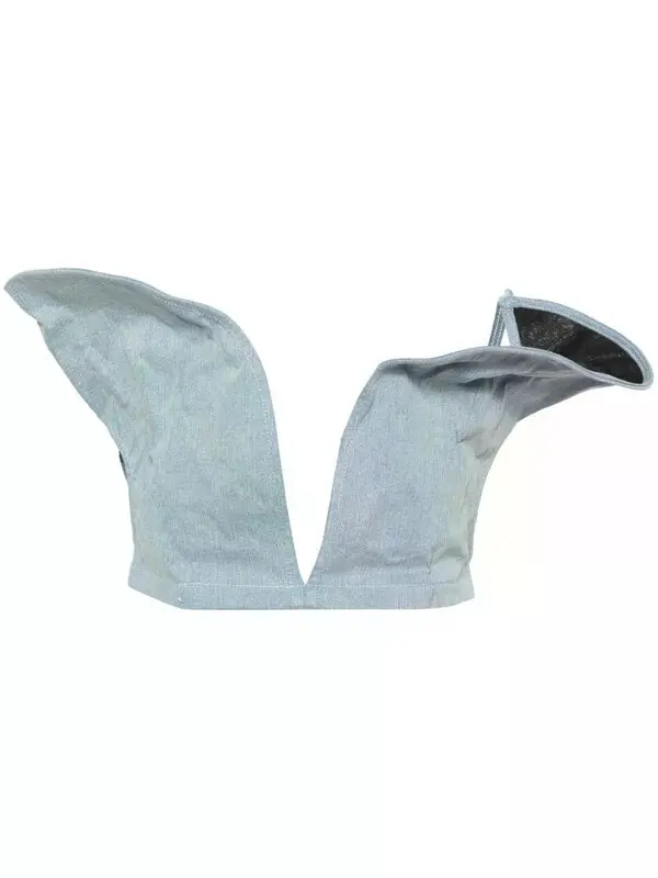 Y/project Denim Crop Top - Blue