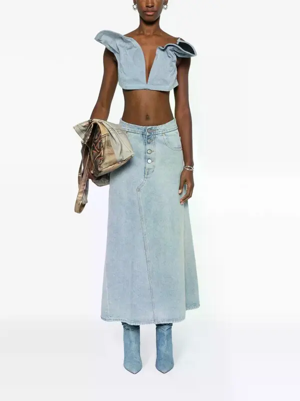 Y/project Denim Crop Top