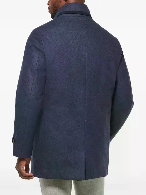 NORWEGIAN WOOL Down-lined Virgin Wool Coat