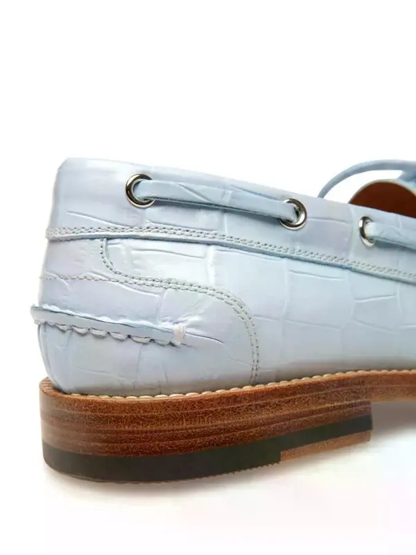 Bally Rimion Crocodile-effect Loafers